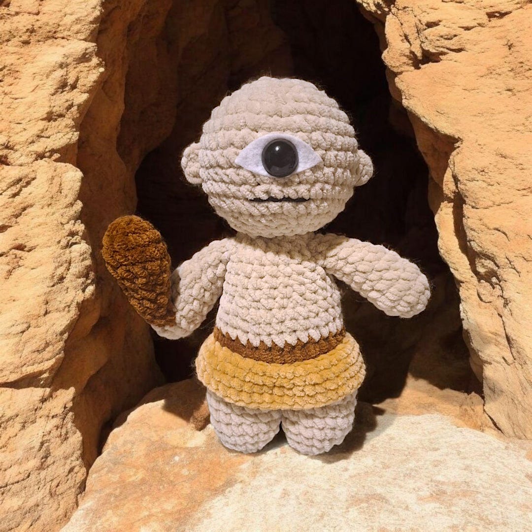 Cyclops Amigurumi Crochet Plush - Cozy Cryptid Co - Etsy