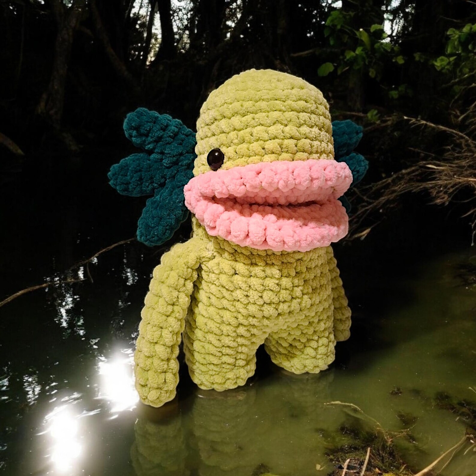 Swamp Monster Amigurumi Crochet Plush - Cozy Cryptid Co - Etsy