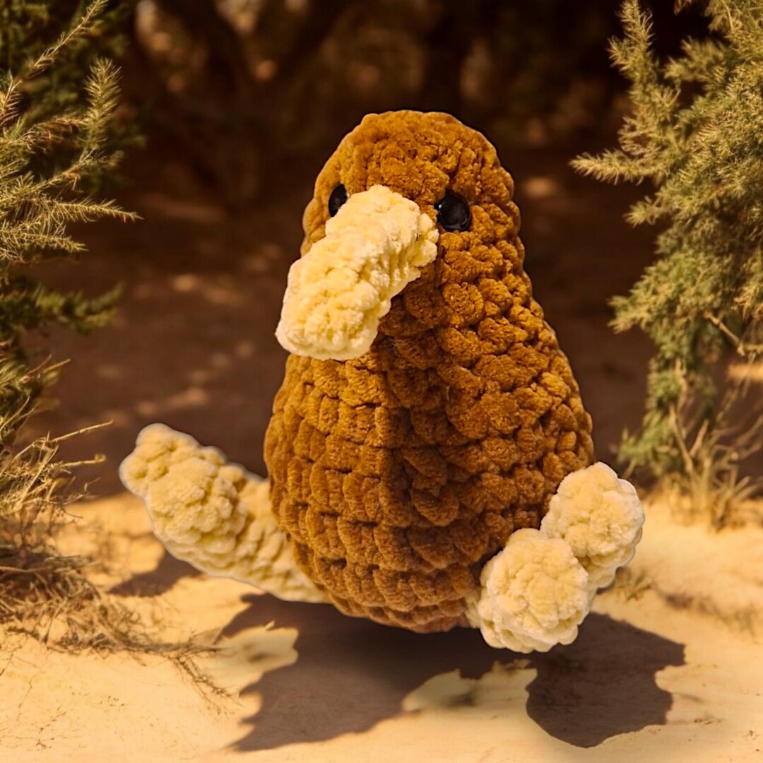 Kiwi Bird Amigurumi Crochet Plush - Cozy Cryptid Co - Etsy