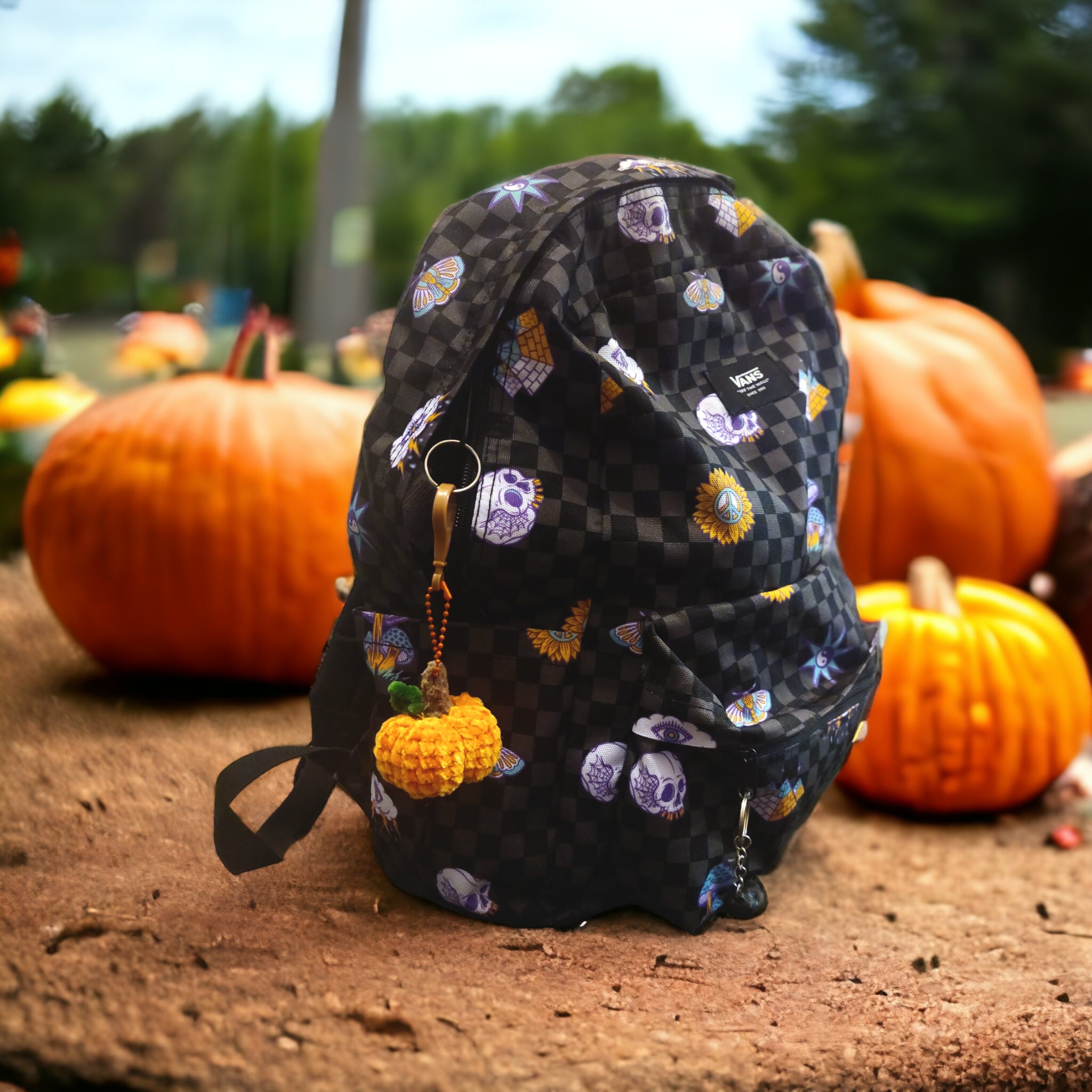 Mini Pumpkin Amigurumi Crochet Plush Bag Clip - Cozy Cryptid Co - Etsy