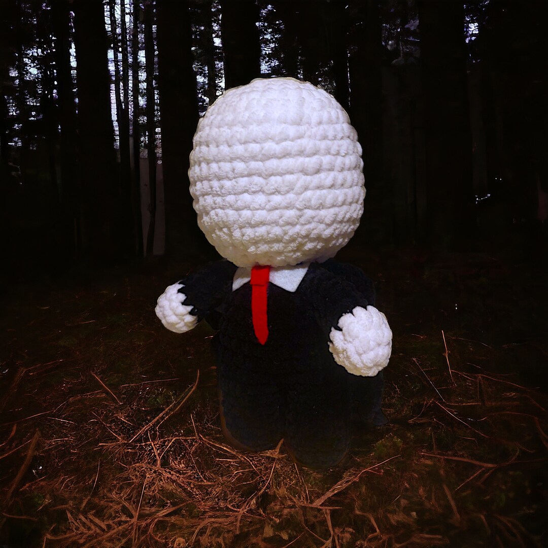 Slenderman Amigurumi Crochet Plush Cozy Cryptid Co - Etsy