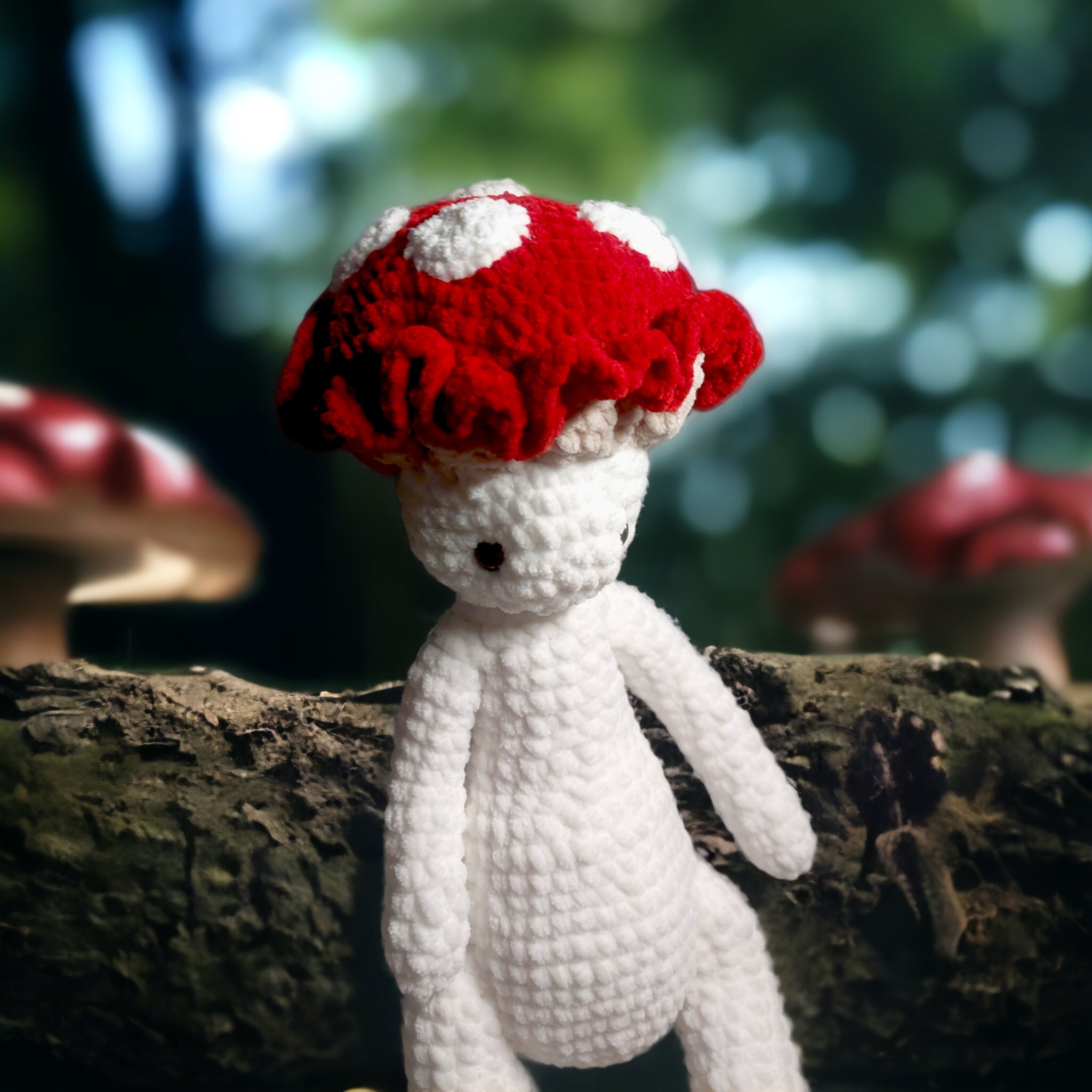 Mushroom Sprite Amigurumi Crochet Plush Cozy Cryptid Co - Etsy