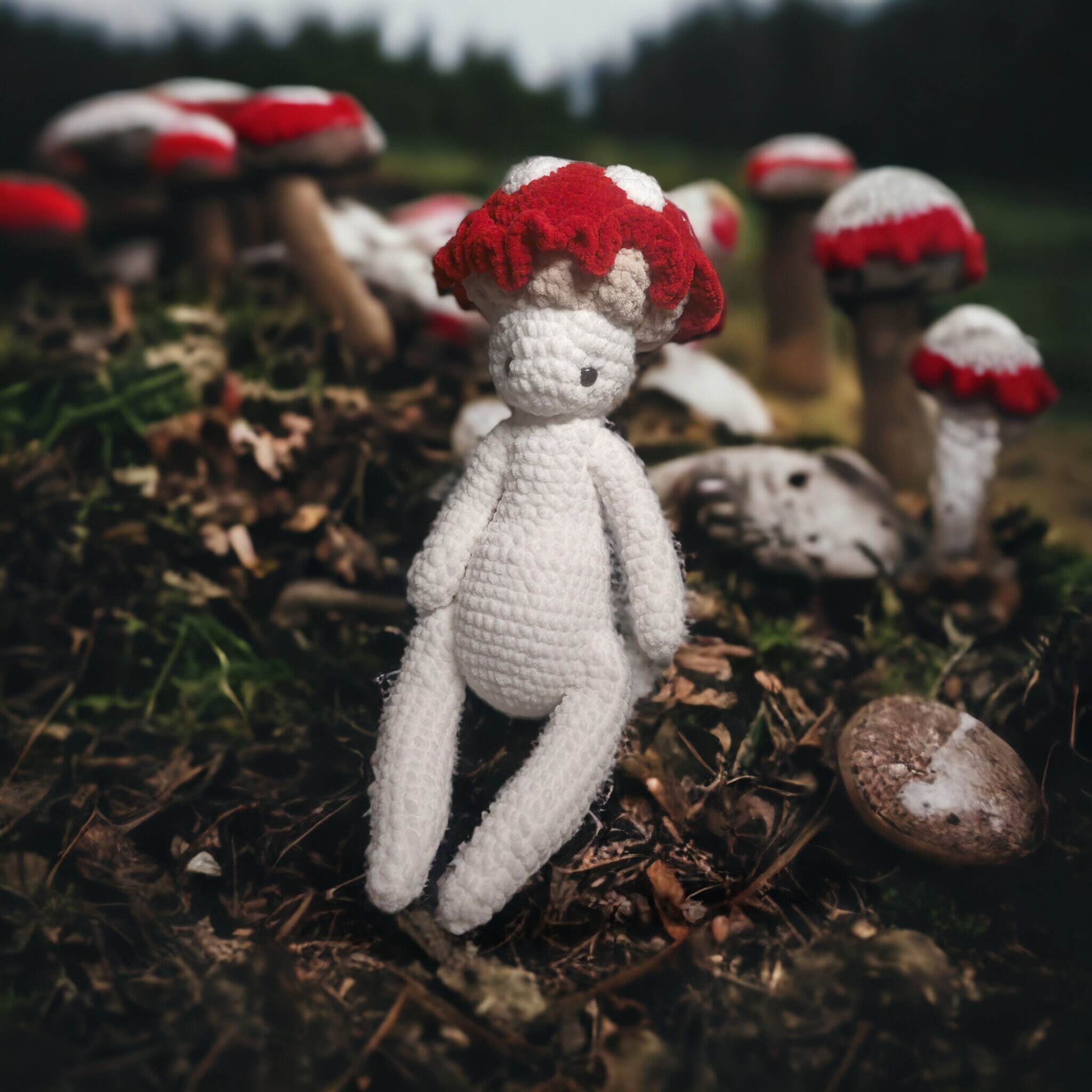 Mushroom Sprite Amigurumi Crochet Plush Cozy Cryptid Co - Etsy