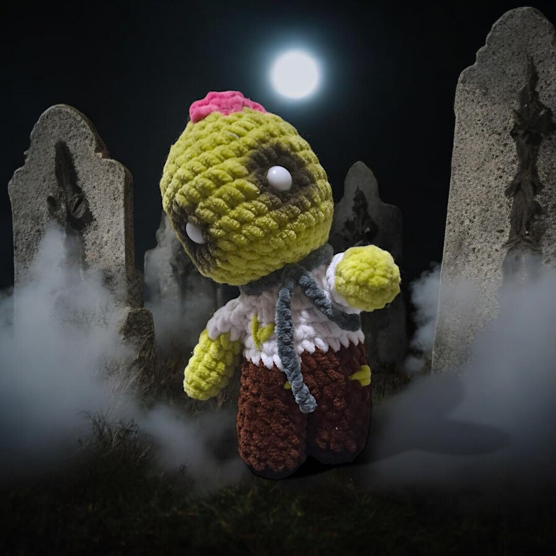 Zombie Amigurumi Crochet Plush - Cozy Cryptid Co - Etsy