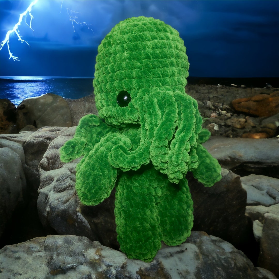 Cthulhu Amigurumi Crochet Plush Cozy Cryptid Co - Etsy