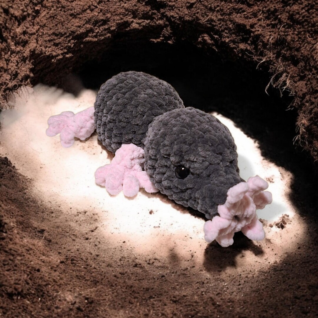Star-nosed Mole Amigurumi Crochet Plush - Cozy Cryptid Co - Etsy