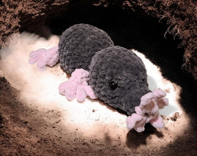 Star-nosed Mole Amigurumi Crochet Plush - Cozy Cryptid Co - Etsy