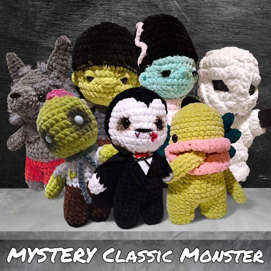 Mystery Box - Monster Themed Amigurumi Crochet Plush - Cozy Cryptid Co - Etsy
