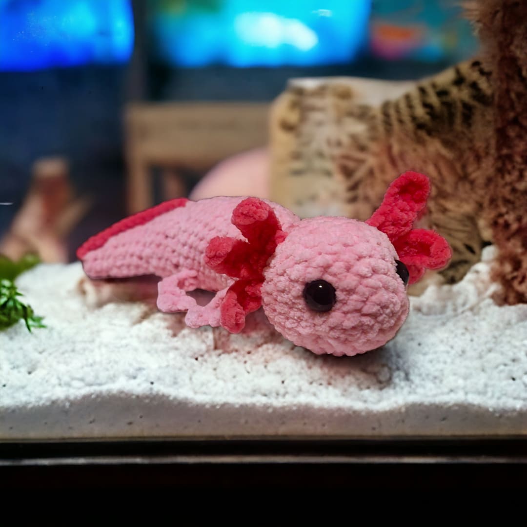 Axolotl Amigurumi Crochet Plush - Cozy Cryptid Co - Etsy