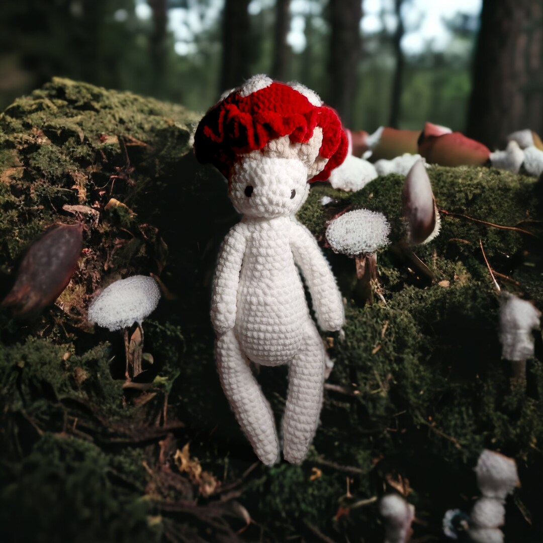 Mushroom Sprite Amigurumi Crochet Plush Cozy Cryptid Co - Etsy