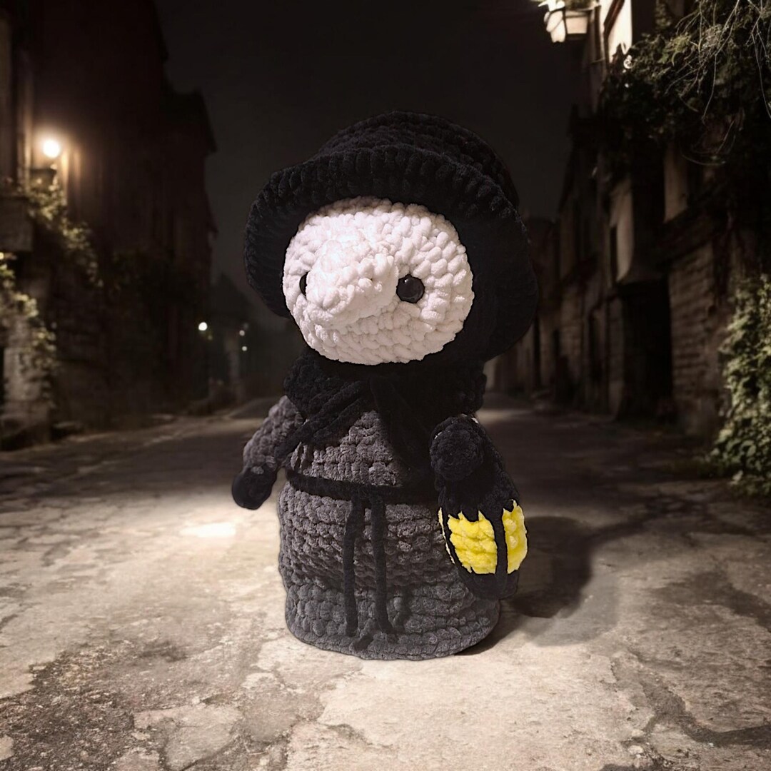 Plague Doctor Amigurumi Crochet Plush - Cozy Cryptid Co - Etsy