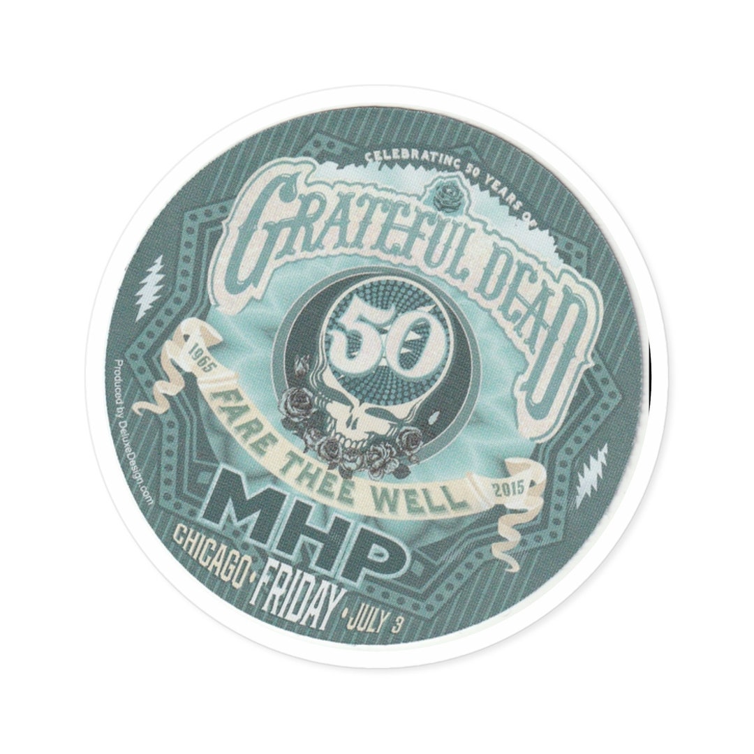 Grateful Dead "fare Thee Well" Indoor\outdoor Round Sticker - Etsy