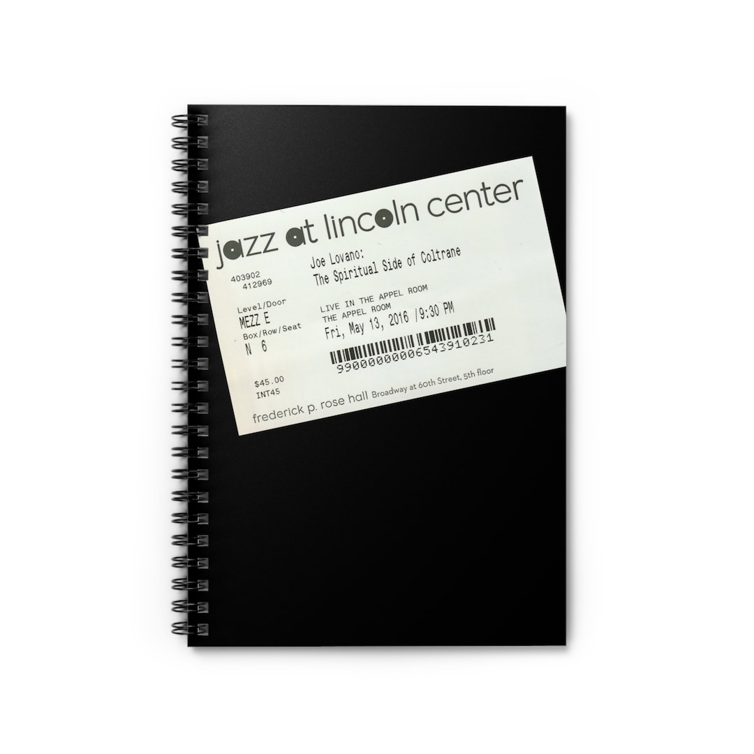 Joe Lovano / John Coltrane Ruled Line Spiral Notebook - Etsy