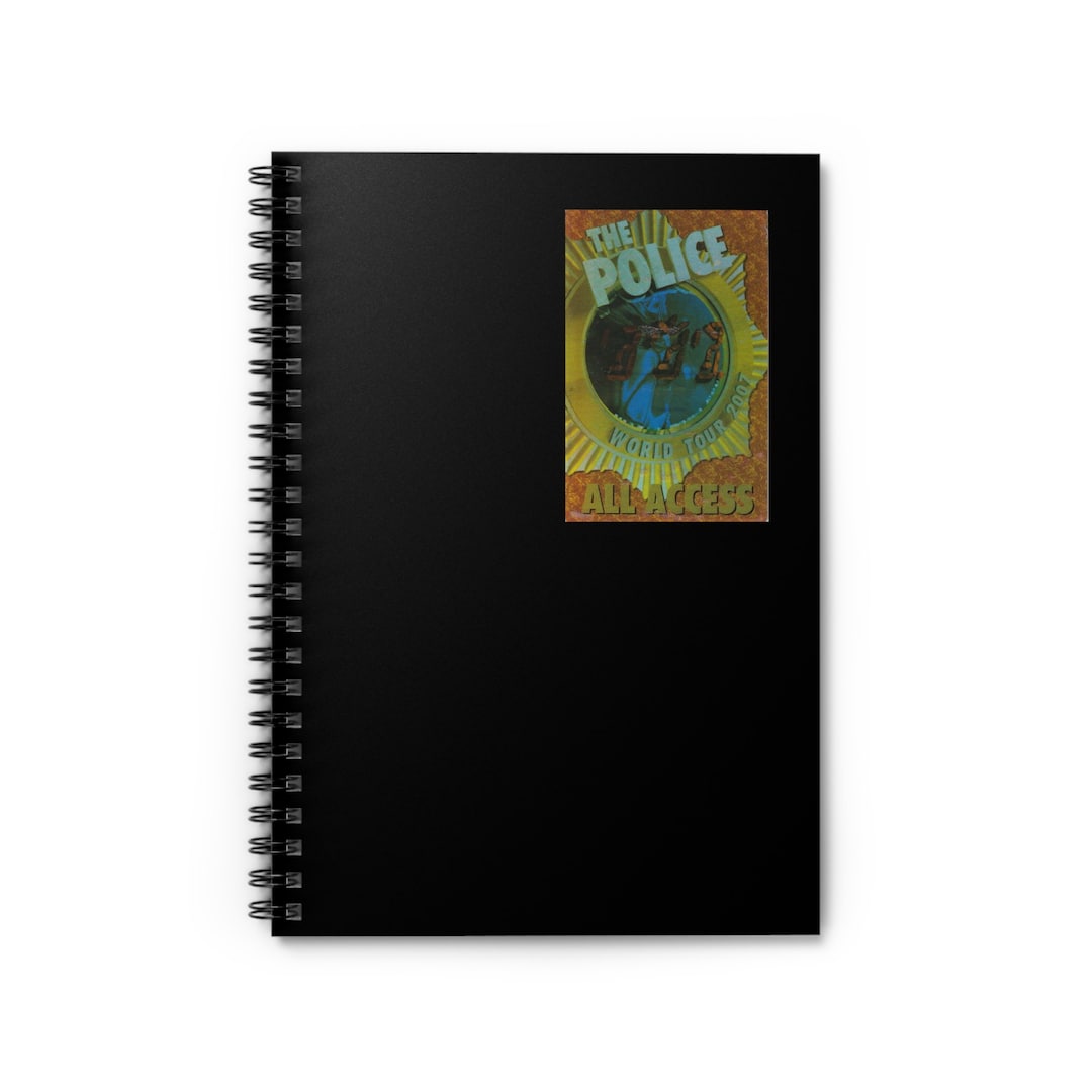 The Police All Access Pass Ruled Line Spiral Notebook - Etsy