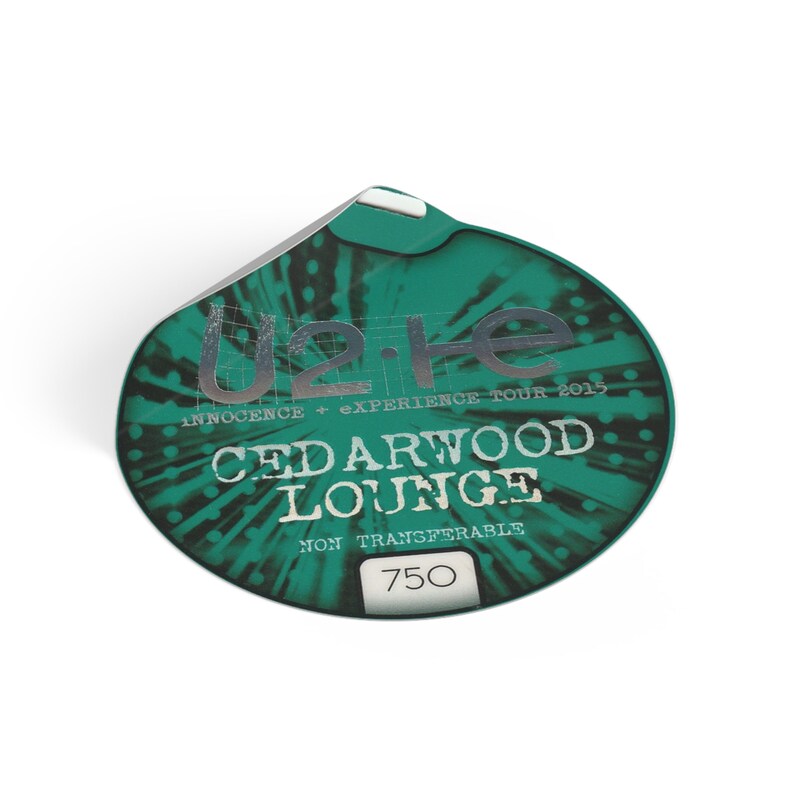 U2 Backstage Pass Round Vinyl Stickers - Etsy