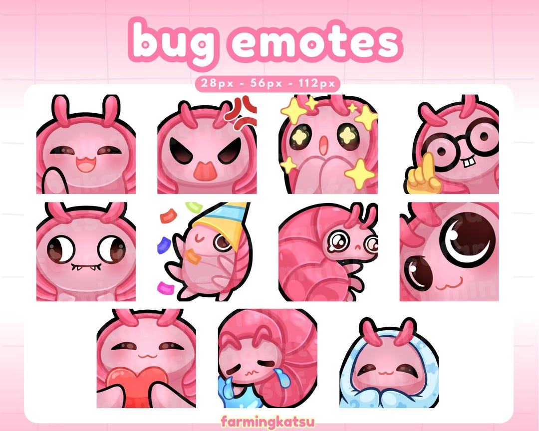 Twitch Isopod Bug Emote Pack Discord Youtube Stream - Etsy