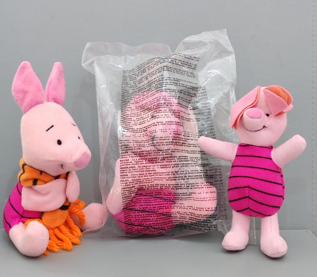 Mcdonald's Happy Meal Collectable Soft Toy - Piglet From Winnie the ...
