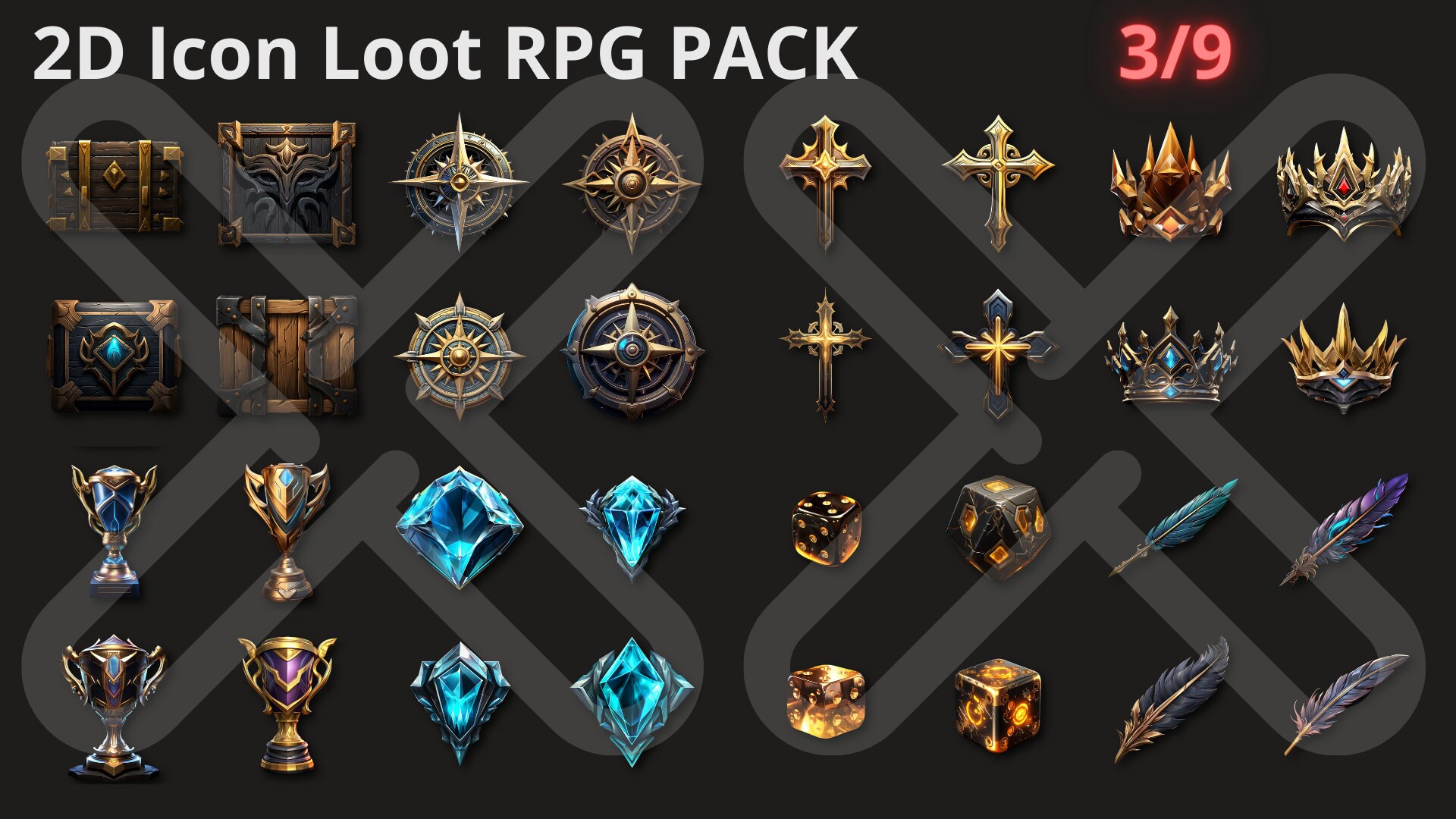 2D Icon Fantasy RPG Pack - Etsy