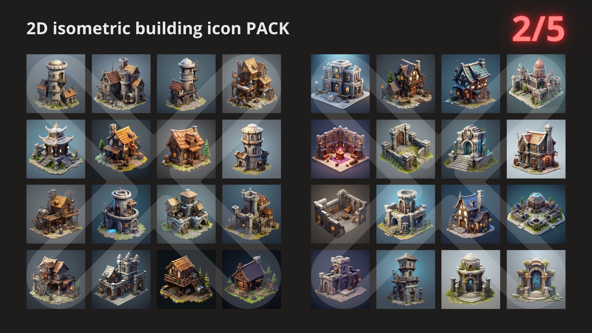 2D Isometric RPG LOL Styled Building Pack - Etsy
