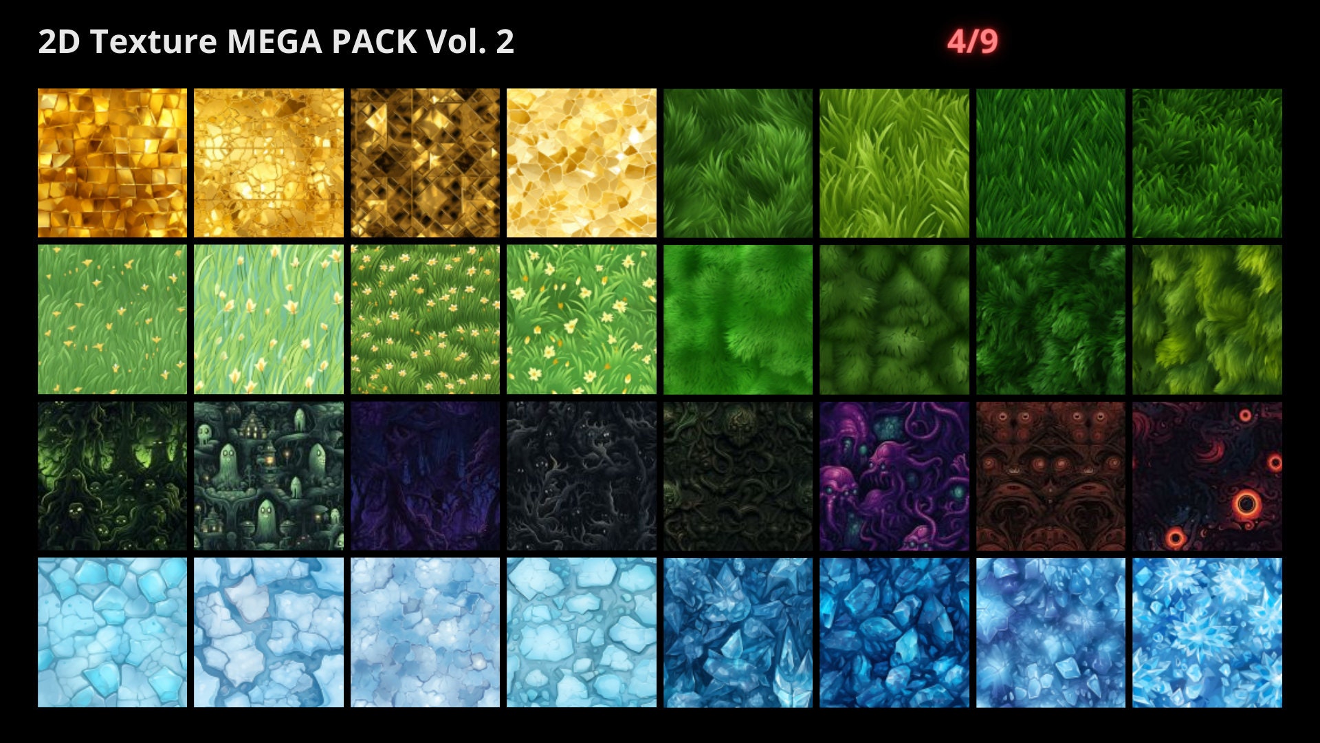 2D Seamless Tileable Textures, Megapack Vol 2 - Etsy
