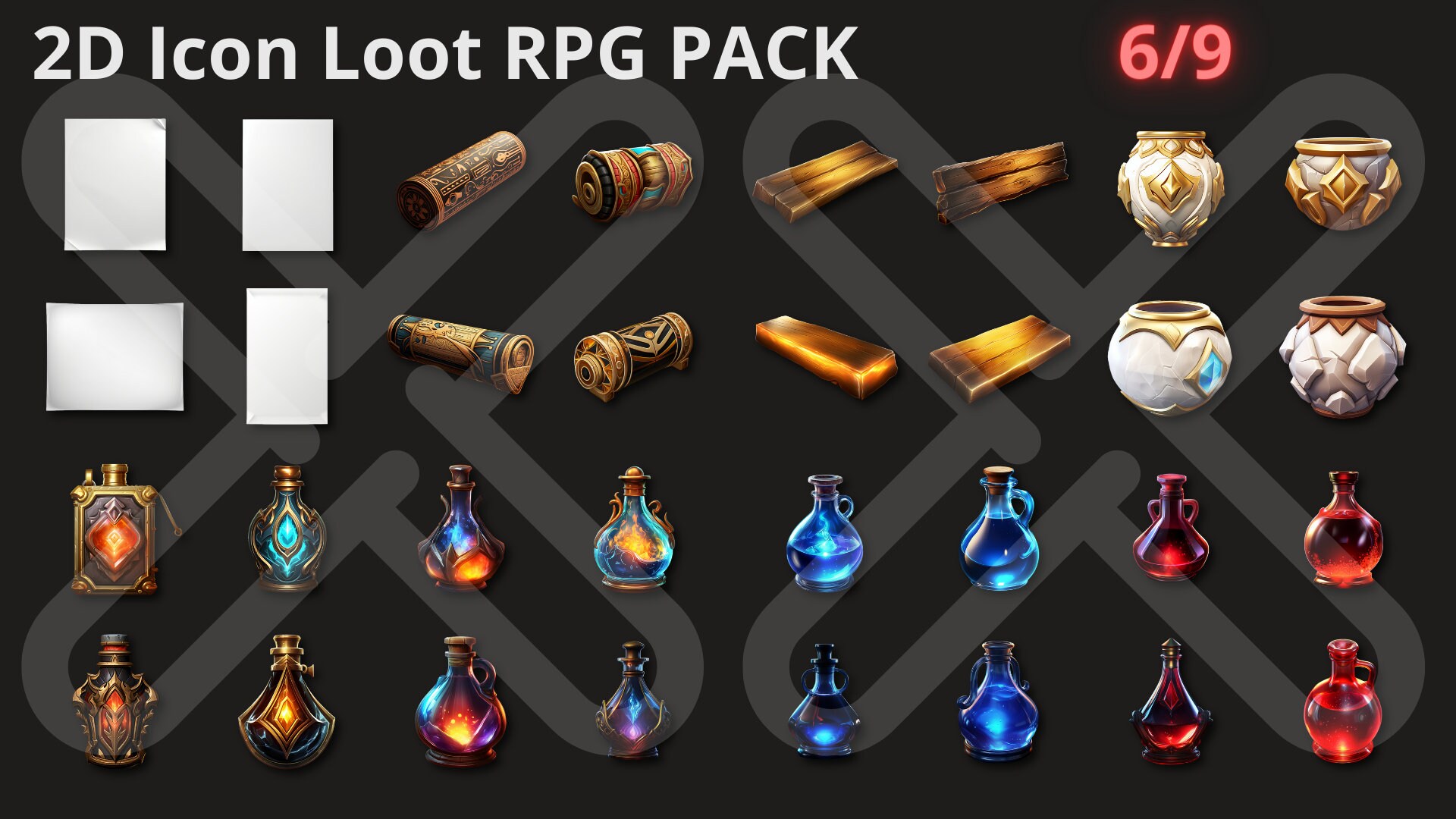 2D Icon Fantasy RPG Pack - Etsy