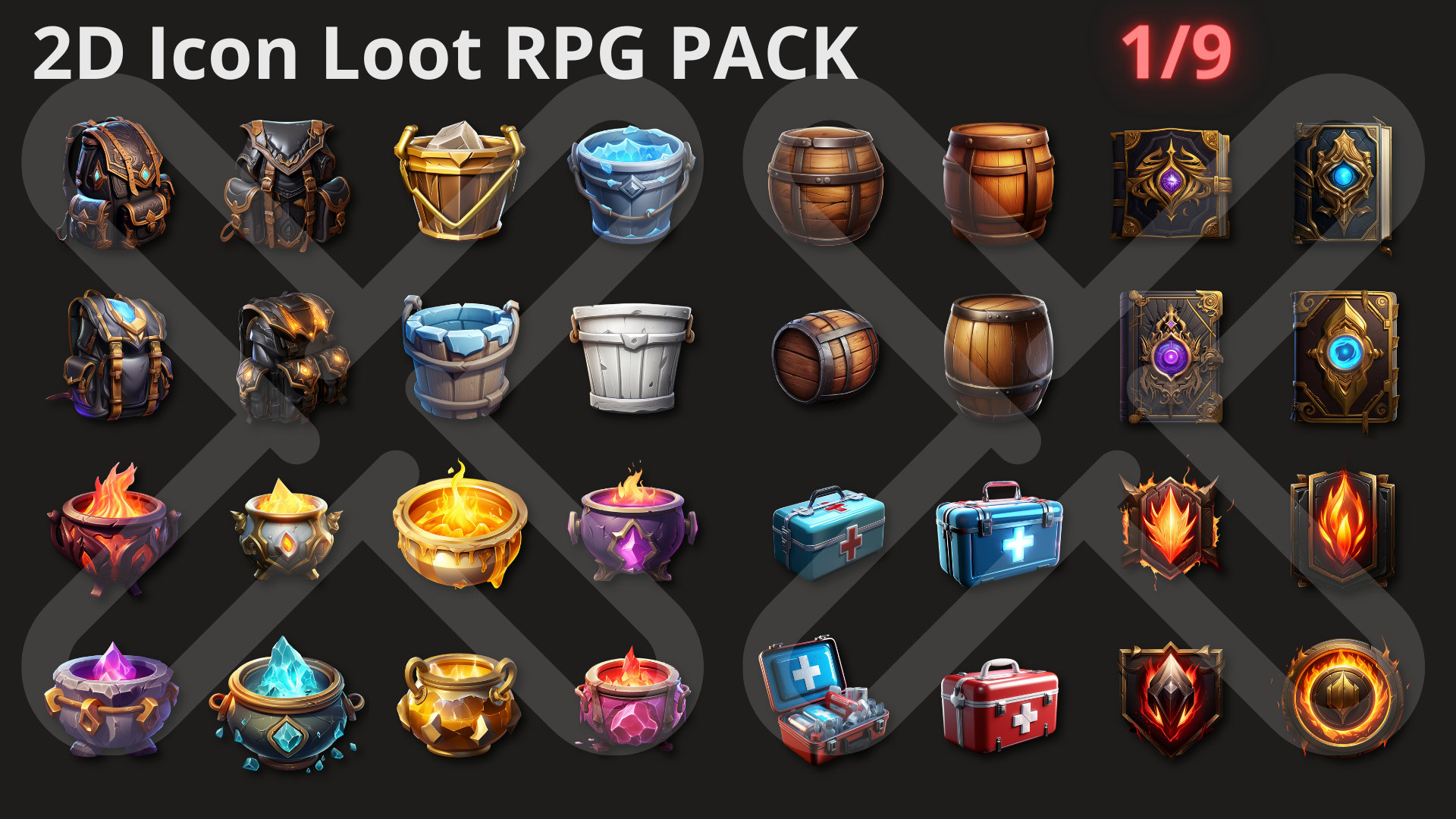 2D Icon Fantasy RPG Pack - Etsy