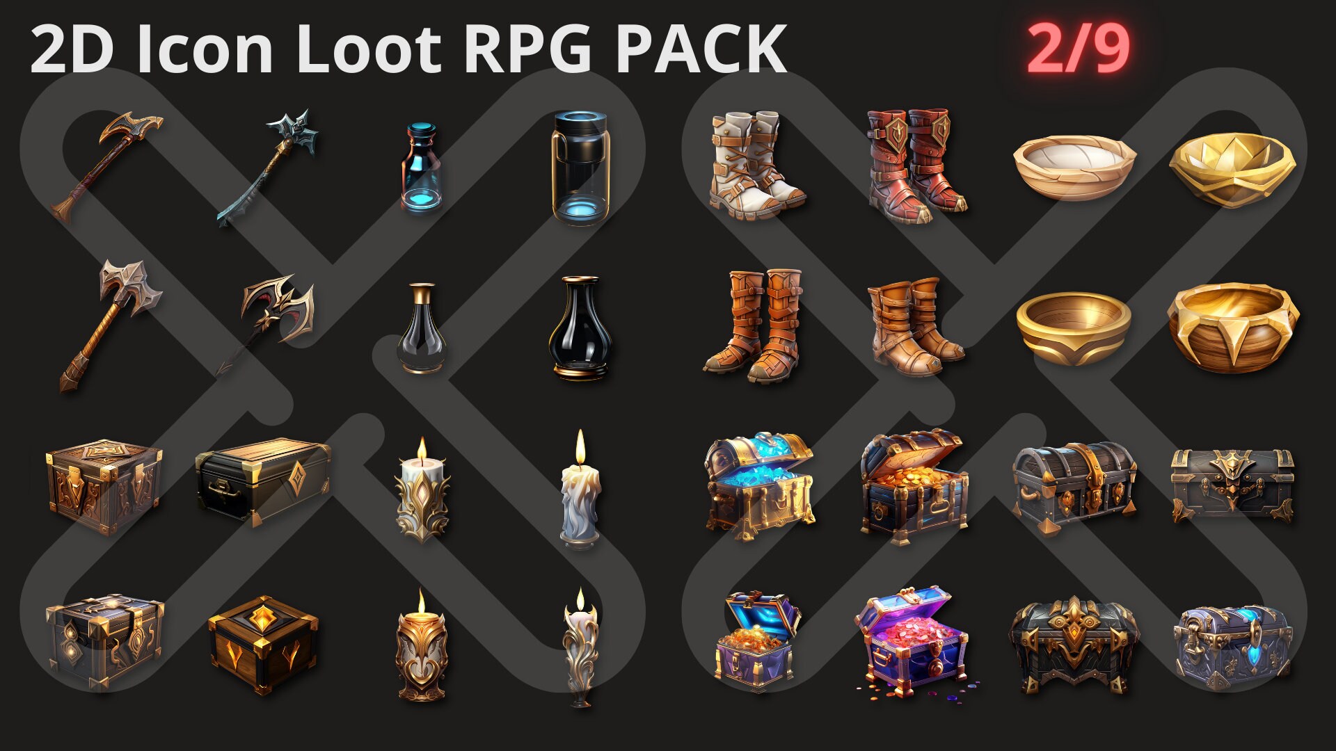 2D Icon Fantasy RPG Pack - Etsy