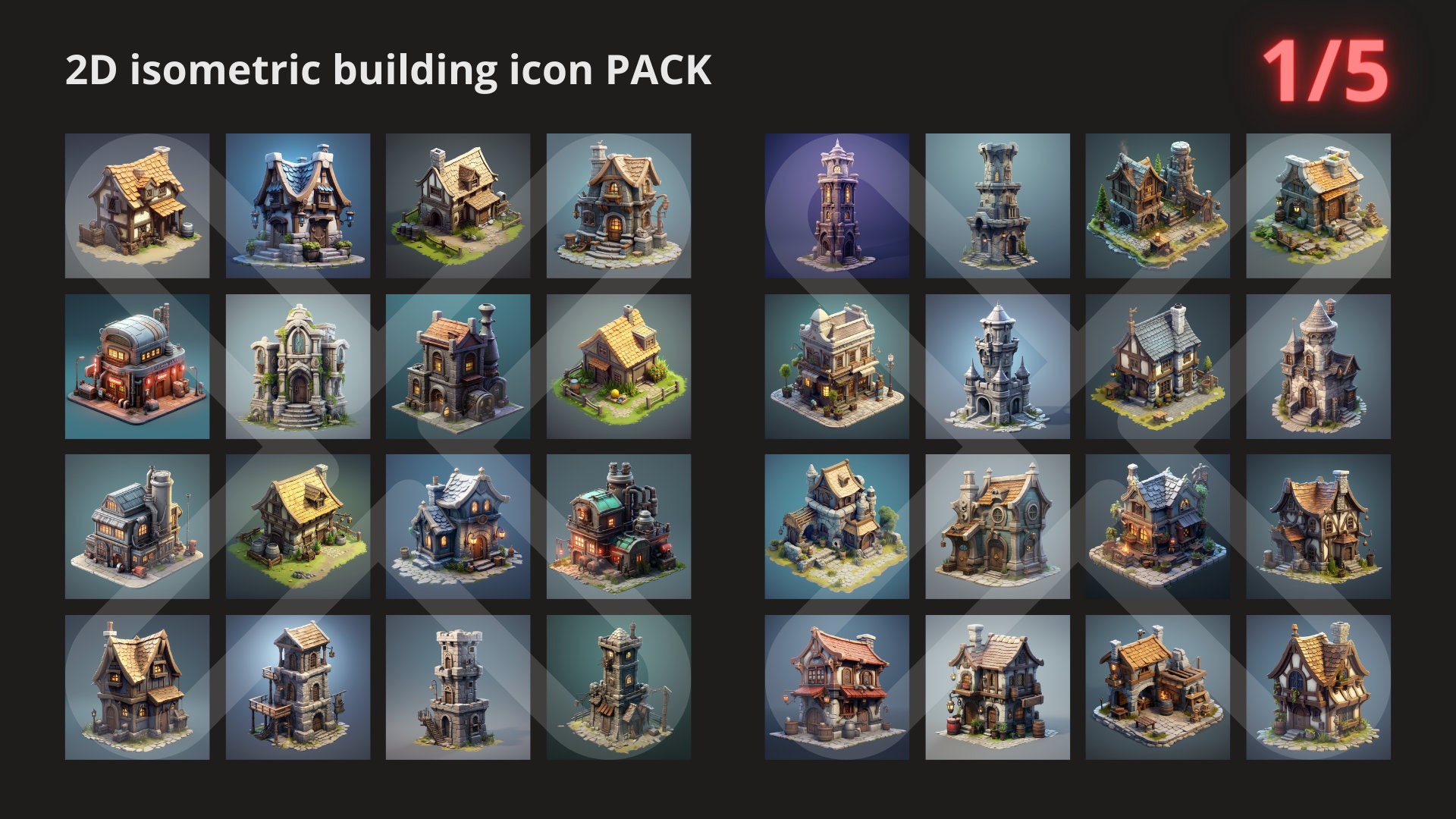 2D Isometric RPG LOL Styled Building Pack - Etsy