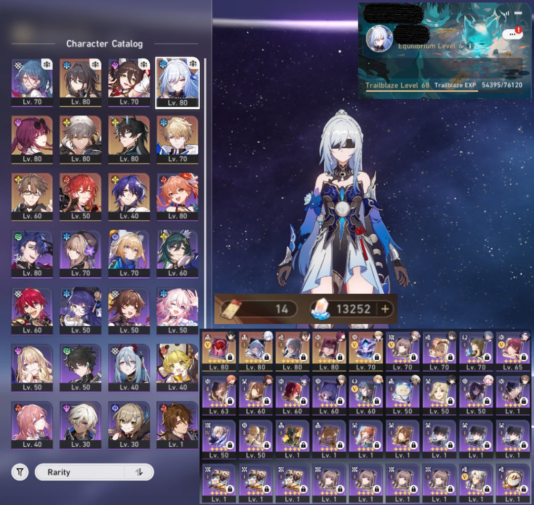 Honkai: Star Rail Account L Asia Server L Premium Account TL68 Best ...