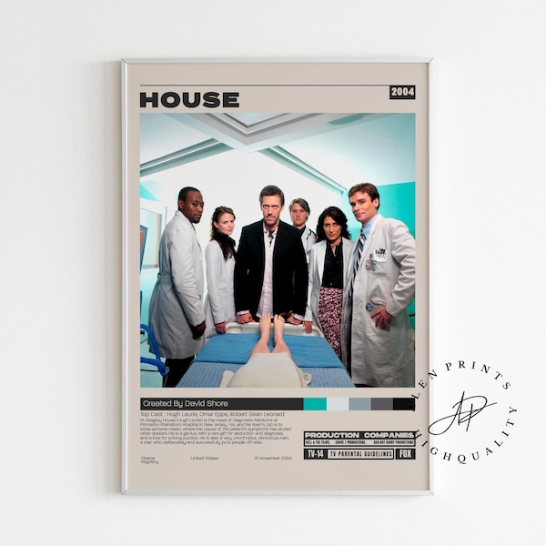 House M.d. Poster - Etsy