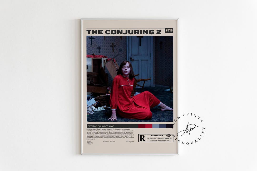 The Conjuring 2,james Wan, Minimalist Movie Poster, Vintage Retro Art ...
