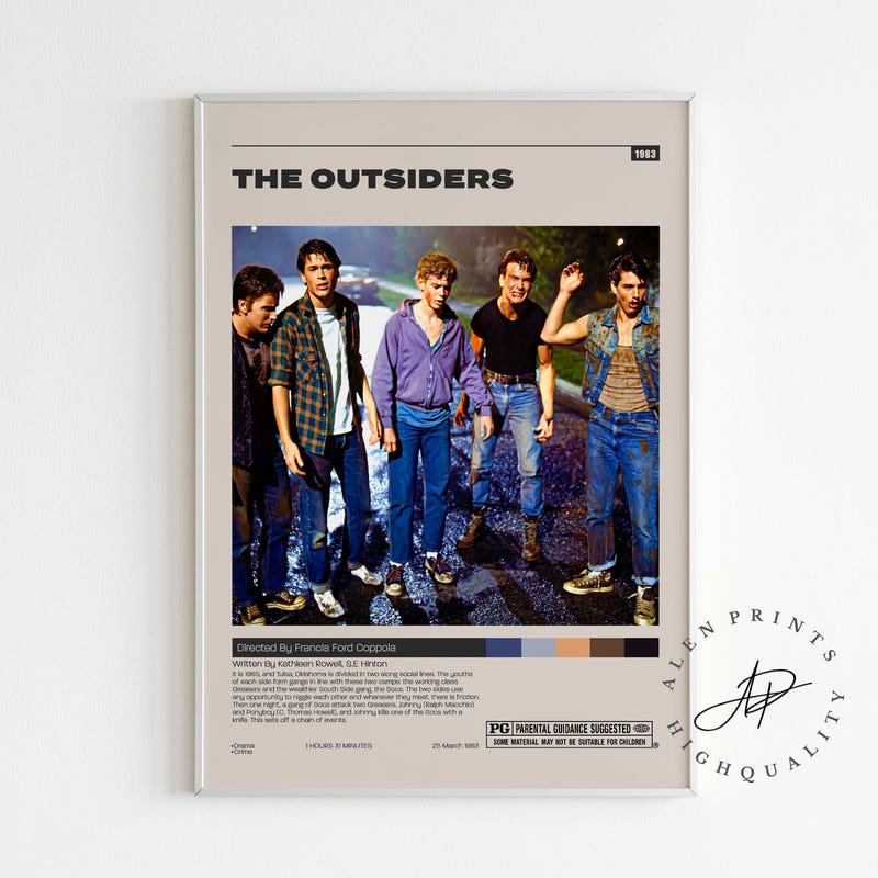 The Outsiders Movie Poster - Etsy