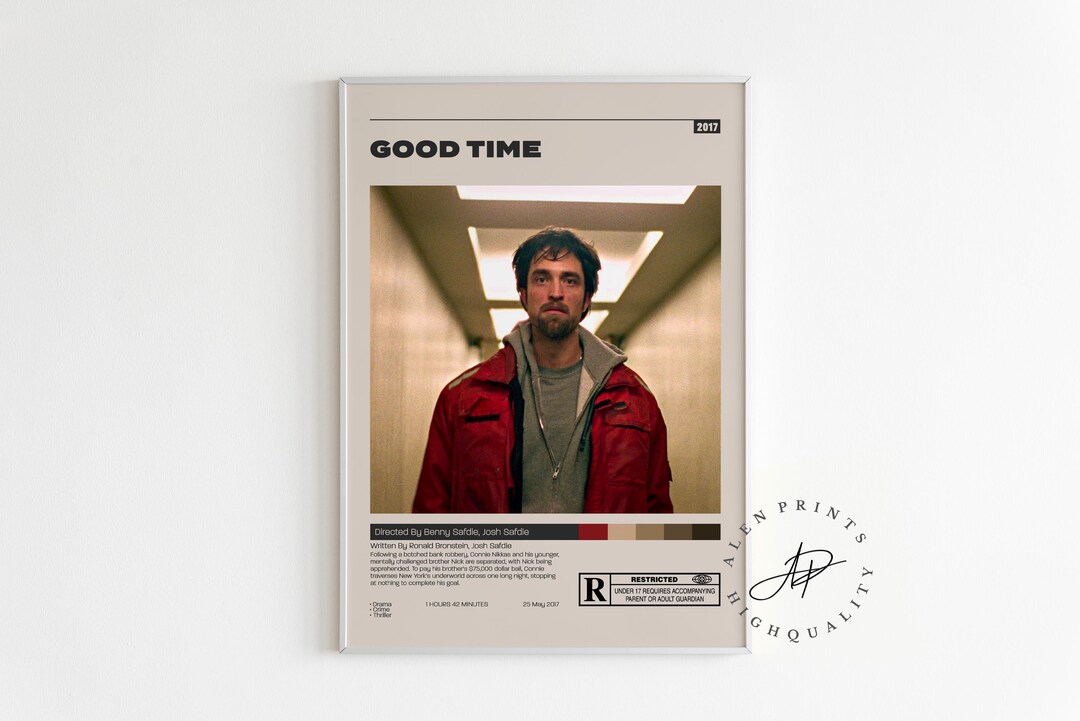 Good Time Poster, Benny Safdie,josh Safdie, Minimalist Tv Series ...
