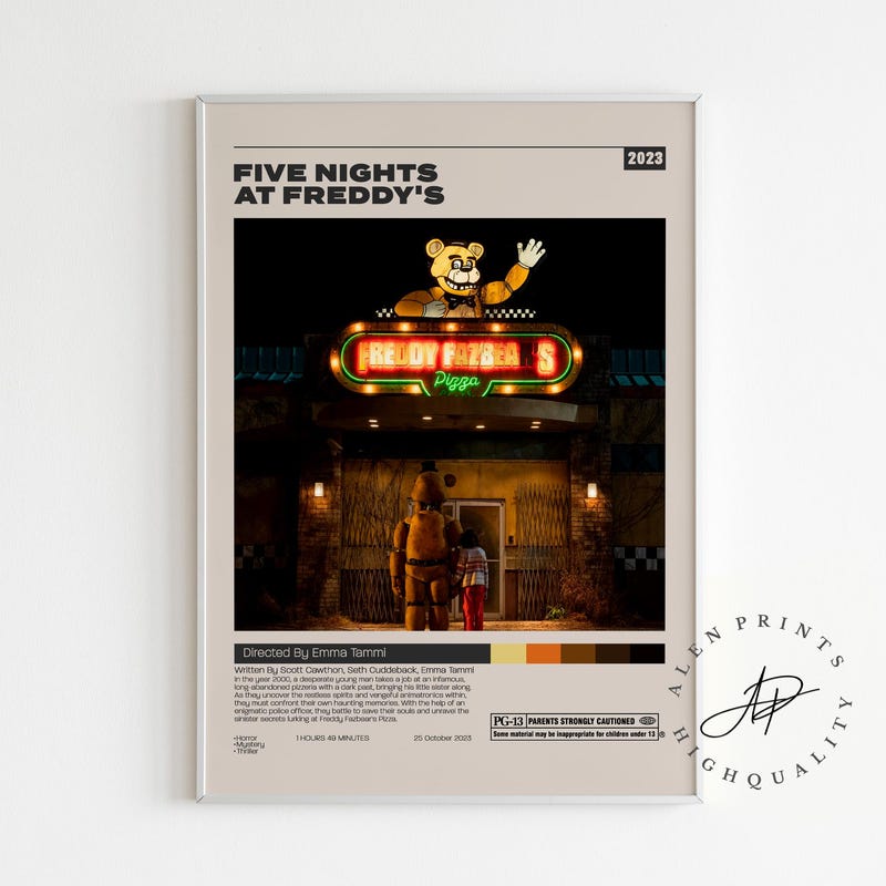Five Nights at Freddy Poster - Etsy
