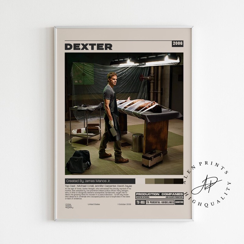 Dexter Poster - Etsy