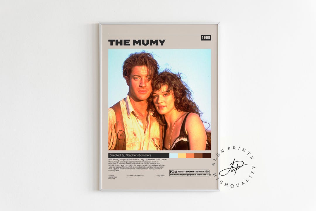 The Mummy Poster, Stephen Sommers, Minimalist Movie Poster, Vintage ...