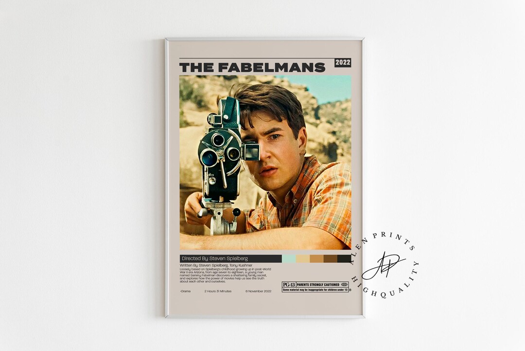 The Fabelmans, Steven Spielberg, Minimalist Movie Poster, Vintage Retro ...