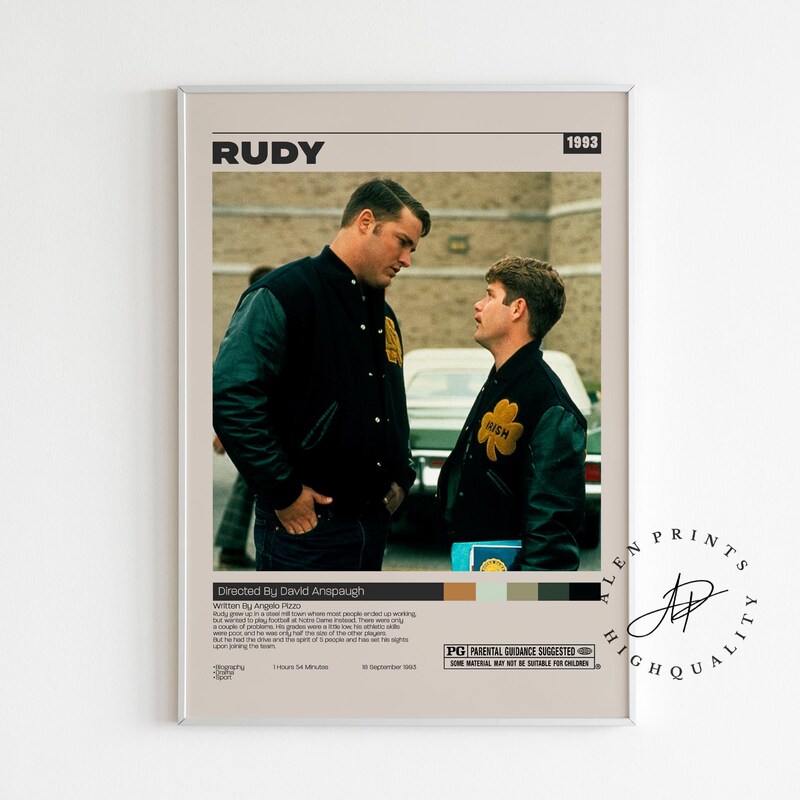 Rudy Movie Poster - Etsy