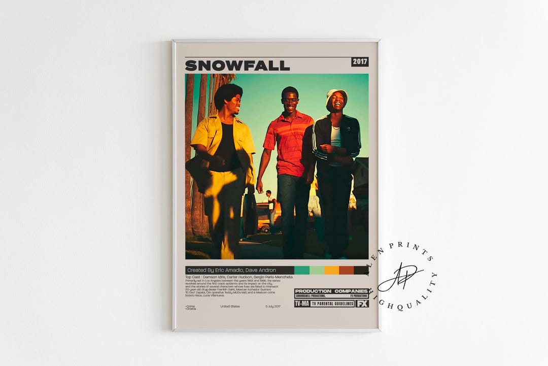 Snowfall, Eric Amadio, John Singleton, Minimalist Tv Series, Vintage ...