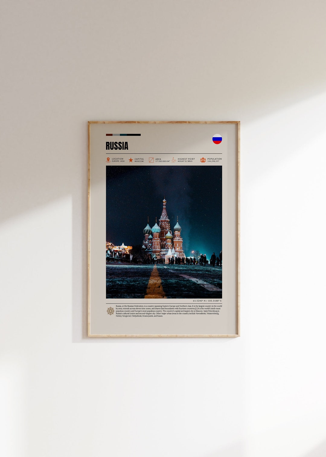 Russia Poster, Moscow Print, Russia Photo, Travel Poster, Mid Century ...
