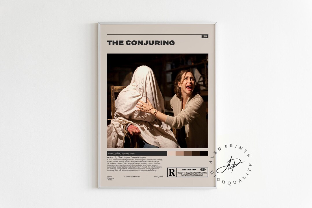 The Conjuring,james Wan, Minimalist Movie Poster, Vintage Retro Art ...