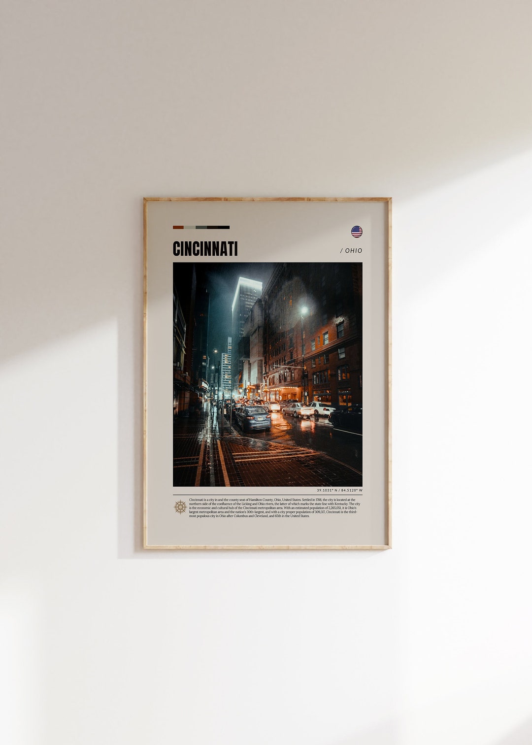 Cincinnati Poster Ohio Print Cincinnati Photo Travel - Etsy