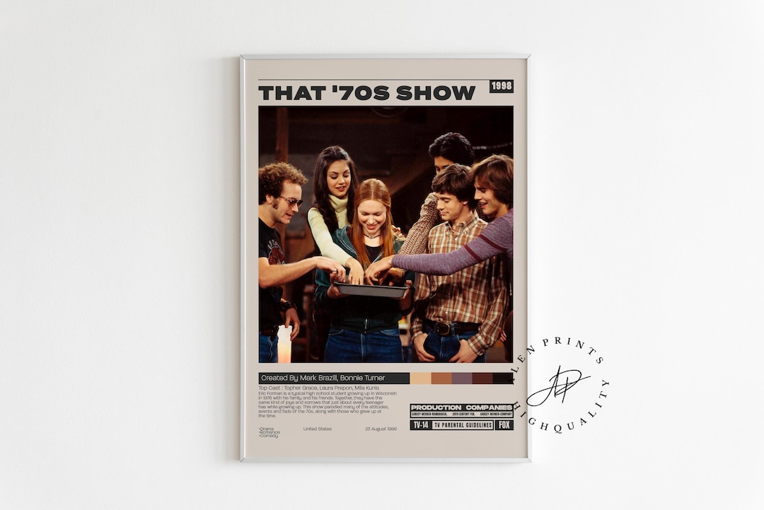 That '70s Show, Mark Brazill, Minimalist Tv Series, Vintage Retro Art ...