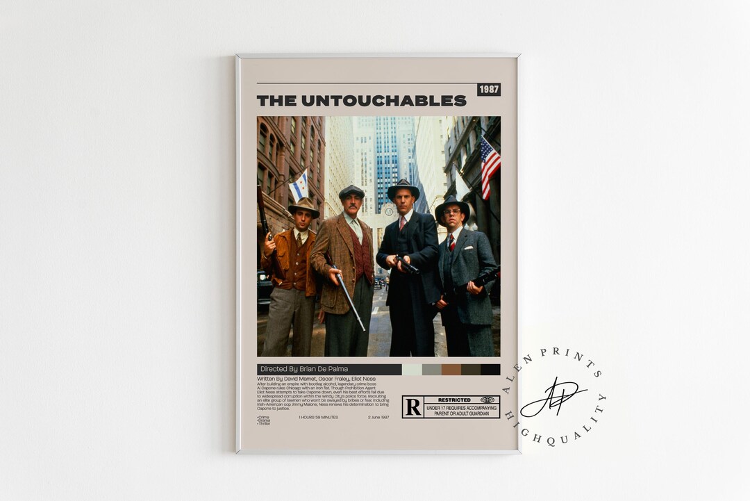 The Untouchables, Brian De Palma, Jim Rash, Minimalist Movie Poster ...