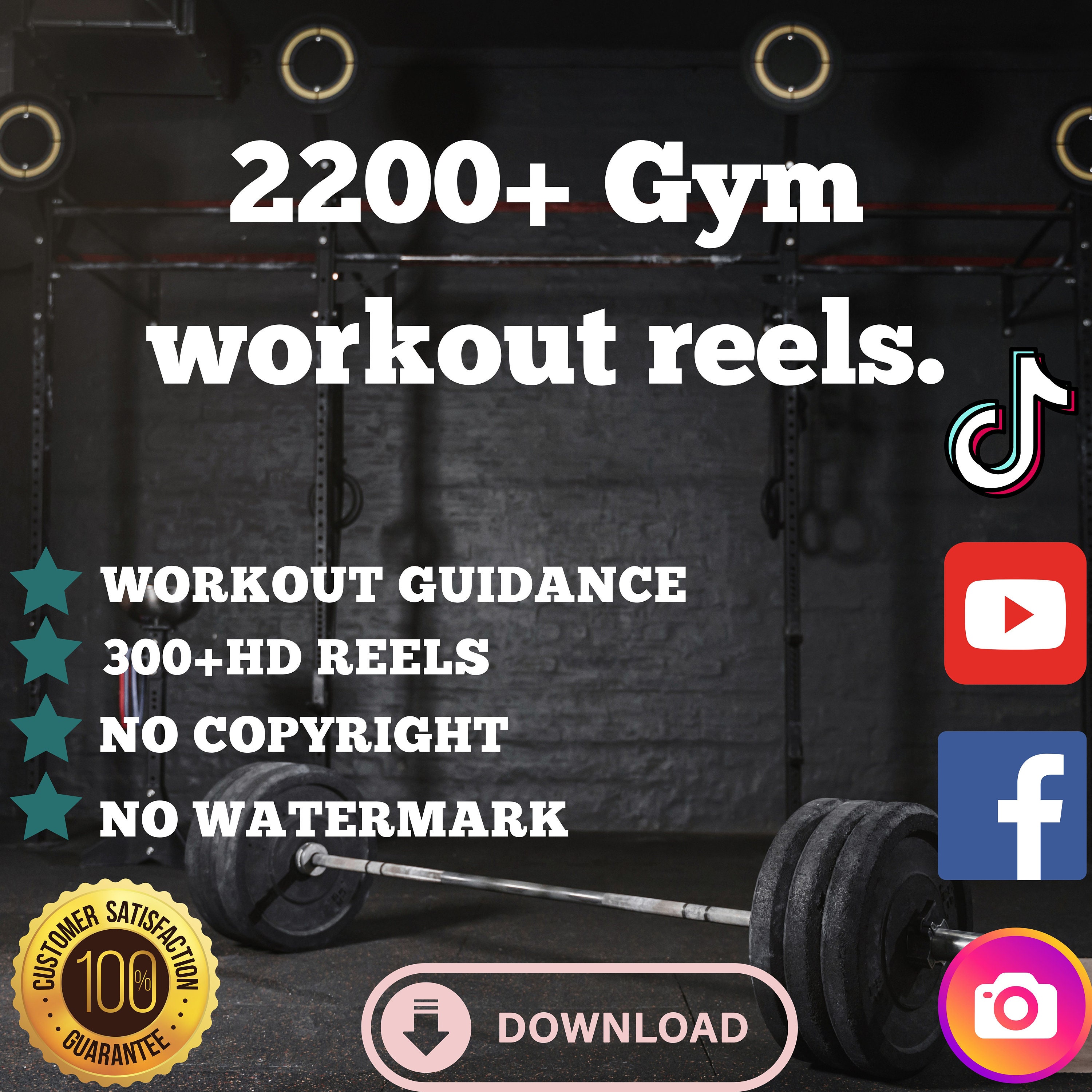 2200+ Gym Workout Guidance Reels, Yoga Reels Tiktok, Instagram Reels ...