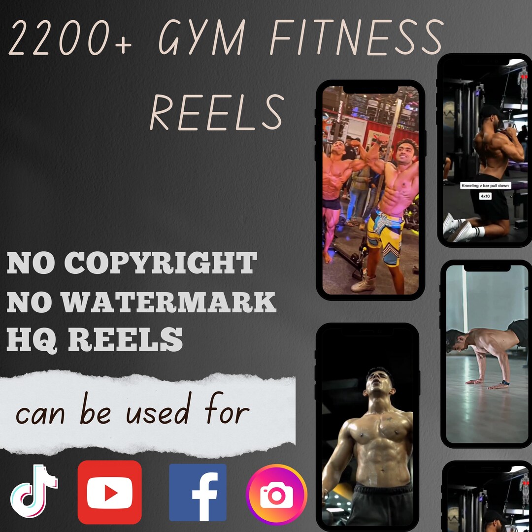 2200+ Gym Workout Guidance Reels, Yoga Reels Tiktok, Instagram Reels ...