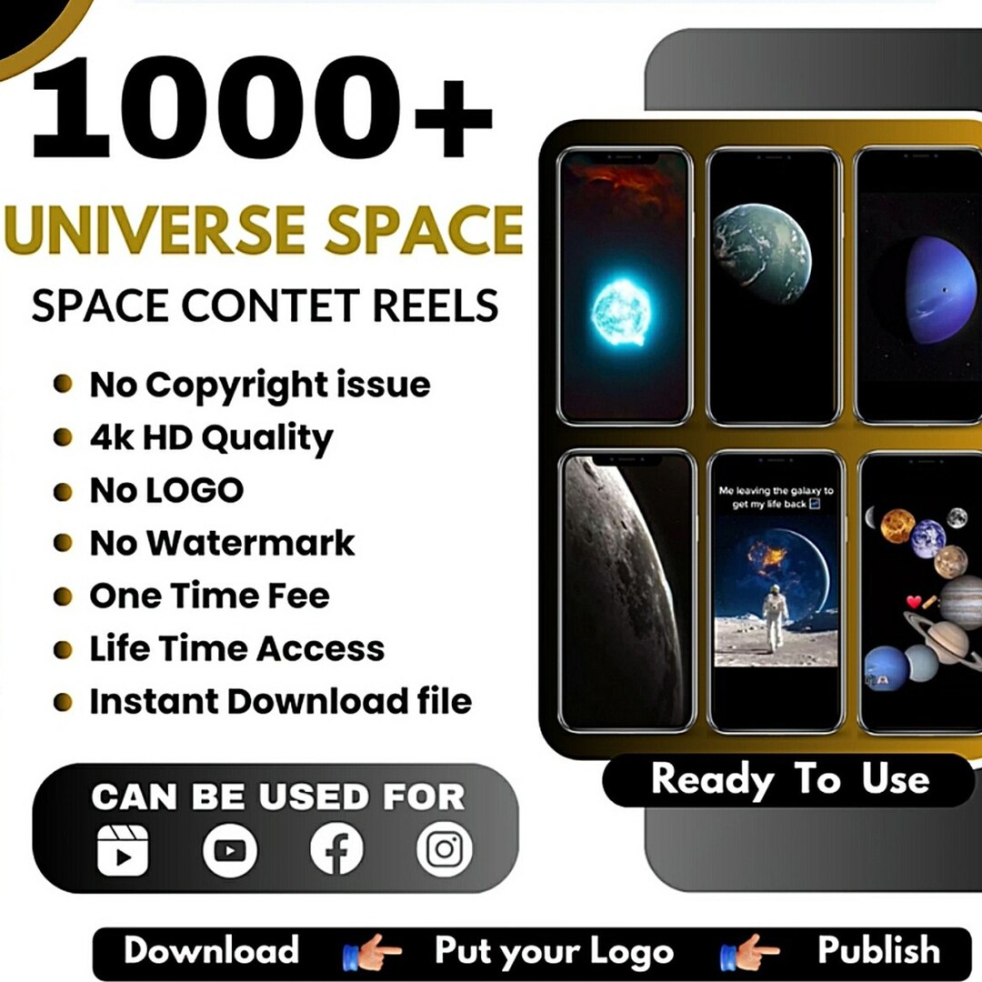 1000 Universe Space Reels Bundle, Space Reels, Comics Reels, Space ...