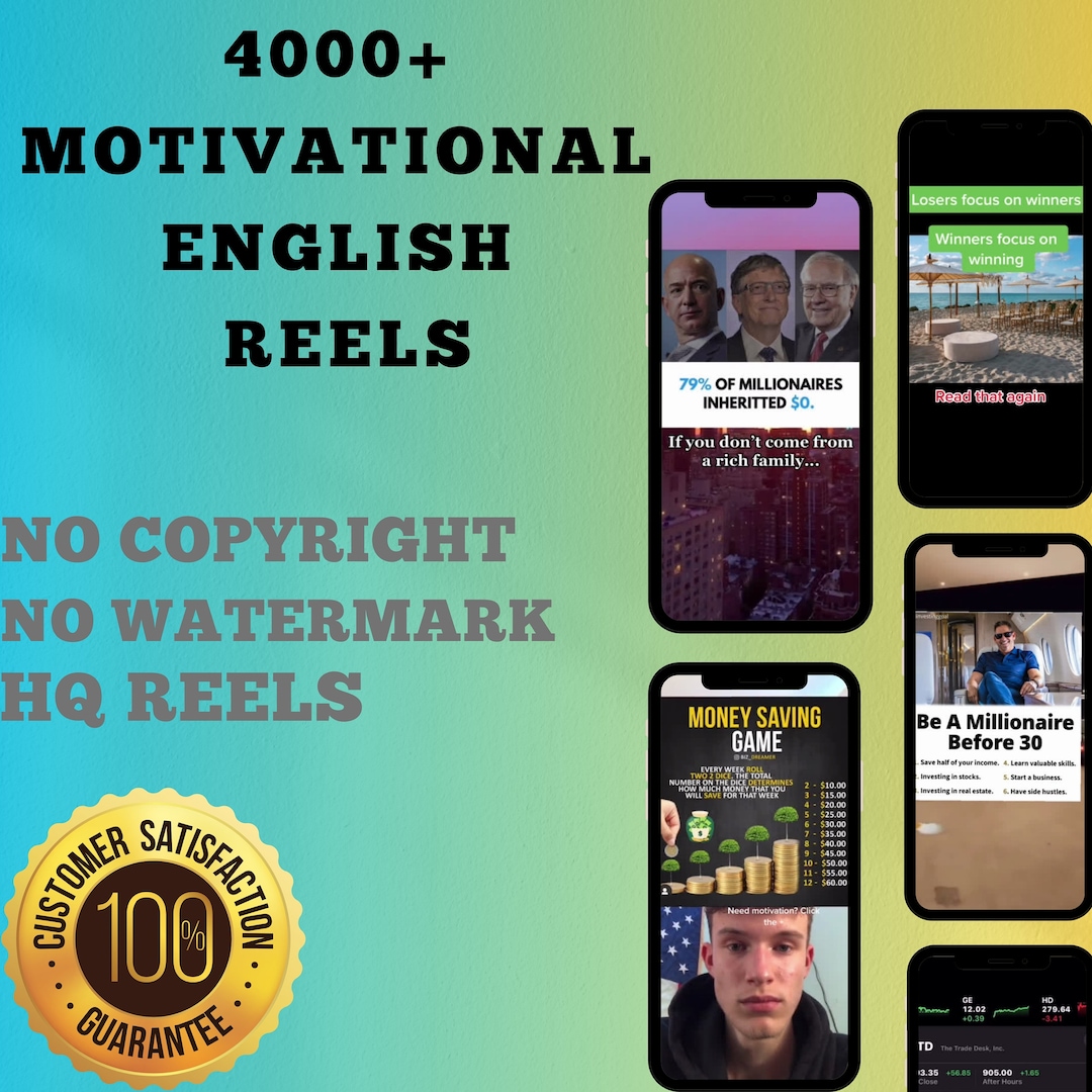 4000+ Motivational Podcast Reels Bundle, Faceless Reels, Instagram ...
