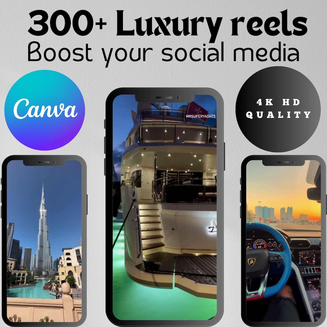 300+ Luxury Faceless Aesthetic Reels Bundle, Luxury Videos, Instagram Reels, Faceless Digital ...