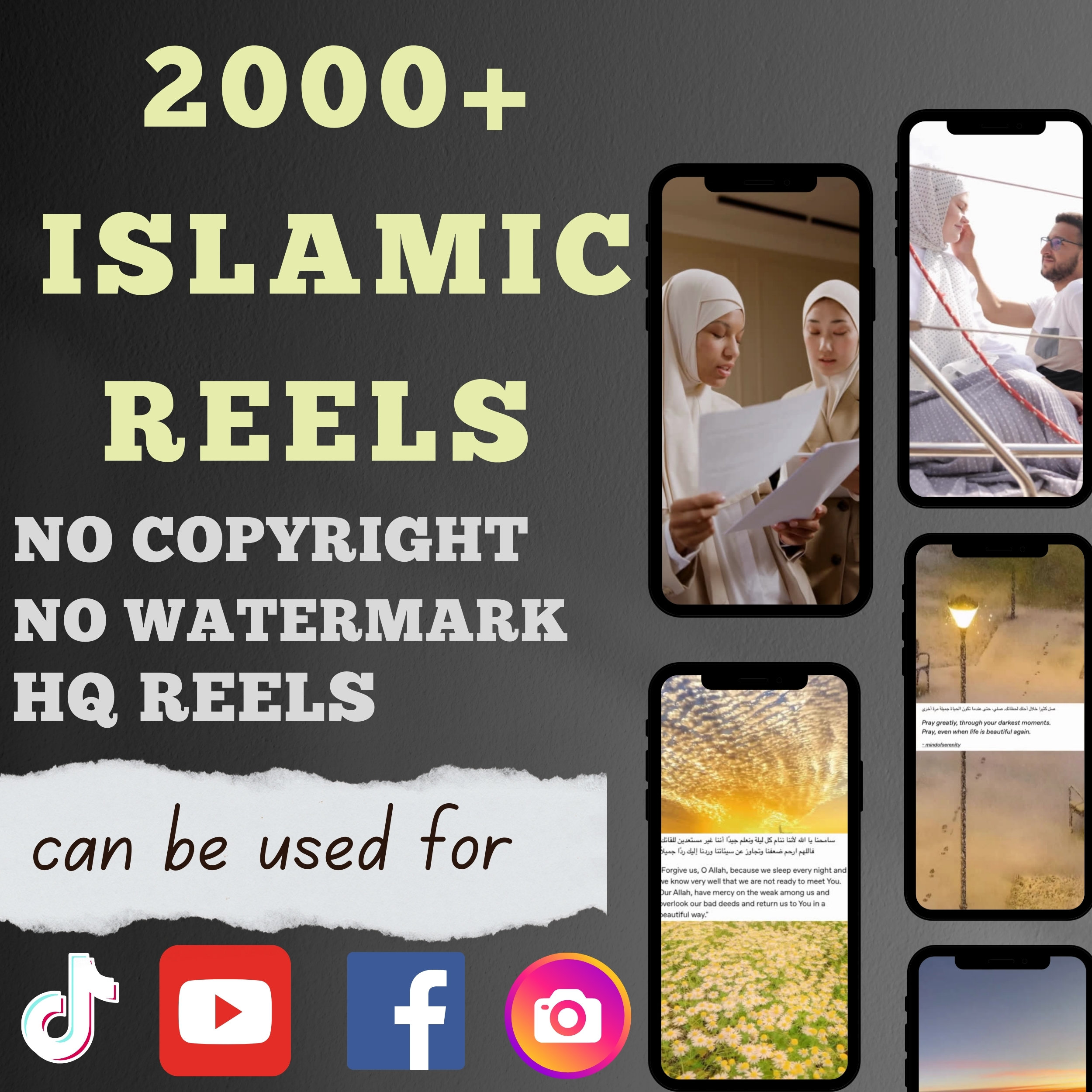 2000+ Islamic Faceless Instagram Reels, Hijaber Reels, Tiktok Video ...